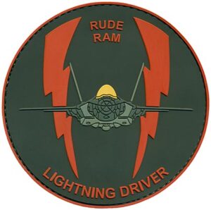34th FIGHTER SQUADRON – RUDE RAM LIGHTNING DRIVER | Flightline Insignia