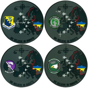 31st FIGHTER WING – WE BELIEVE IN GHOST – SET of 4 | Flightline Insignia