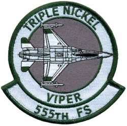 555th FIGHTER SQUADRON – F-16 – TRIPLE NICKEL VIPER – NEW | Flightline ...