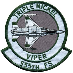 555th FIGHTER SQUADRON – F-16 – TRIPLE NICKEL VIPER – NEW | Flightline ...