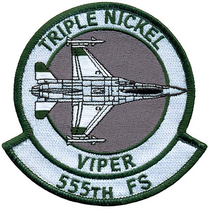 555th FIGHTER SQUADRON – F-16 – TRIPLE NICKEL VIPER – NEW | Flightline ...