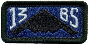 13th BOMB SQUADRON – B-2 POCKET TAB – BLUE | Flightline Insignia