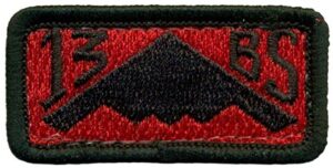 13th BOMB SQUADRON – B-2 POCKET TAB – RED | Flightline Insignia
