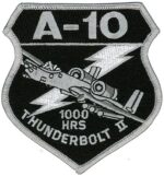 355th FIGHTER SQUADRON – A-10 – 1000 HOURS | Flightline Insignia