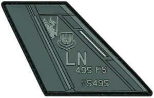 495th FIGHTER SQUADRON – F-35 TAIL – 19-5495 | Flightline Insignia