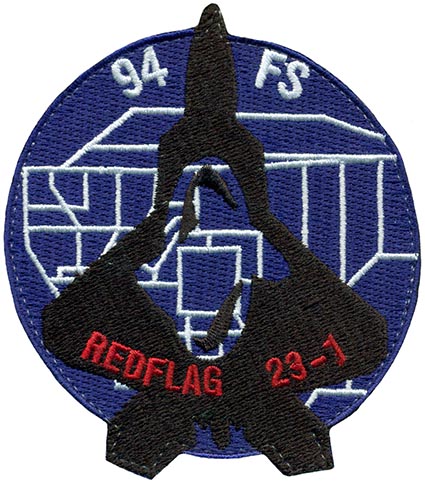 94th FIGHTER SQUADRON – F-22 – RED FLAG 2023-01 | Flightline Insignia
