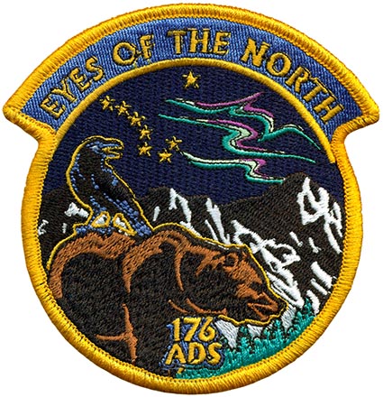 176th AIR DEFENSE SQUADRON – EYES of the NORTH | Flightline Insignia