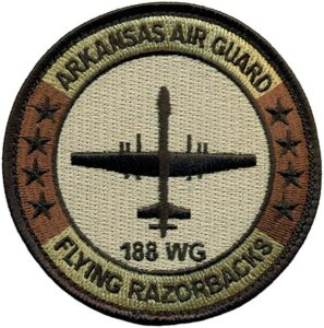 188th WING – MQ-9 REAPER – FLYING RAZORBACKS – OCP | Flightline Insignia