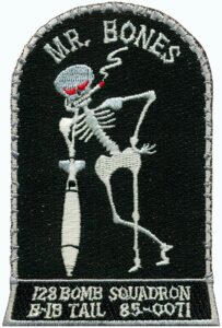128th BOMB SQUADRON – B-1B 85-0071 – MR BONES | Flightline Insignia