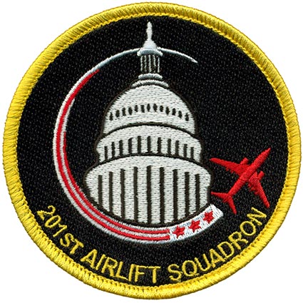 201st AIRLIFT SQUADRON – C-40 – CAPITAL | Flightline Insignia