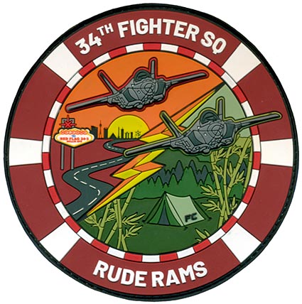 34th FIGHTER SQUADRON – RED FLAG 2024-03 | Flightline Insignia