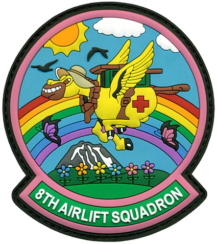 8th EXPEDITIONARY AIRLIFT SQUADRON – MORALE | Flightline Insignia