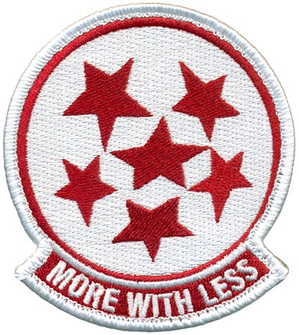 MORE WITH LESS – CLASSIFIED TEST PROGRAM | Flightline Insignia
