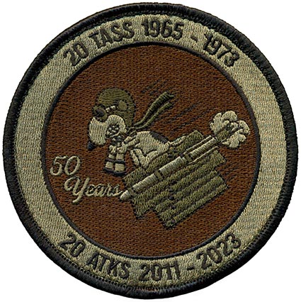 20th ATTACK SQUADRON – 50th ANNIVERSARY – OCP | Flightline Insignia