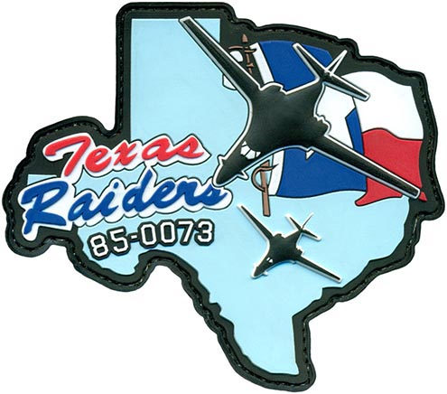 7th BOMB WING – B-1B 85-0073 TEXAS RAIDERS | Flightline Insignia