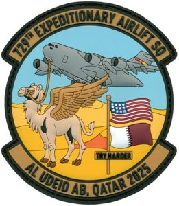 729th EXPEDITIONARY AIRLIFT SQUADRON – QATAR 2025 | Flightline Insignia