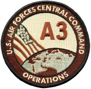 USAF CENTRAL COMMAND – A3 OPERATIONS – DESERT | Flightline Insignia